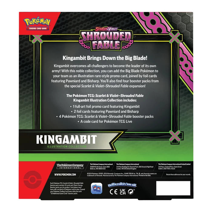 Pokemon Shrouded Fable Kingambit Illustration Rare Box (EN) – Pokecard ...