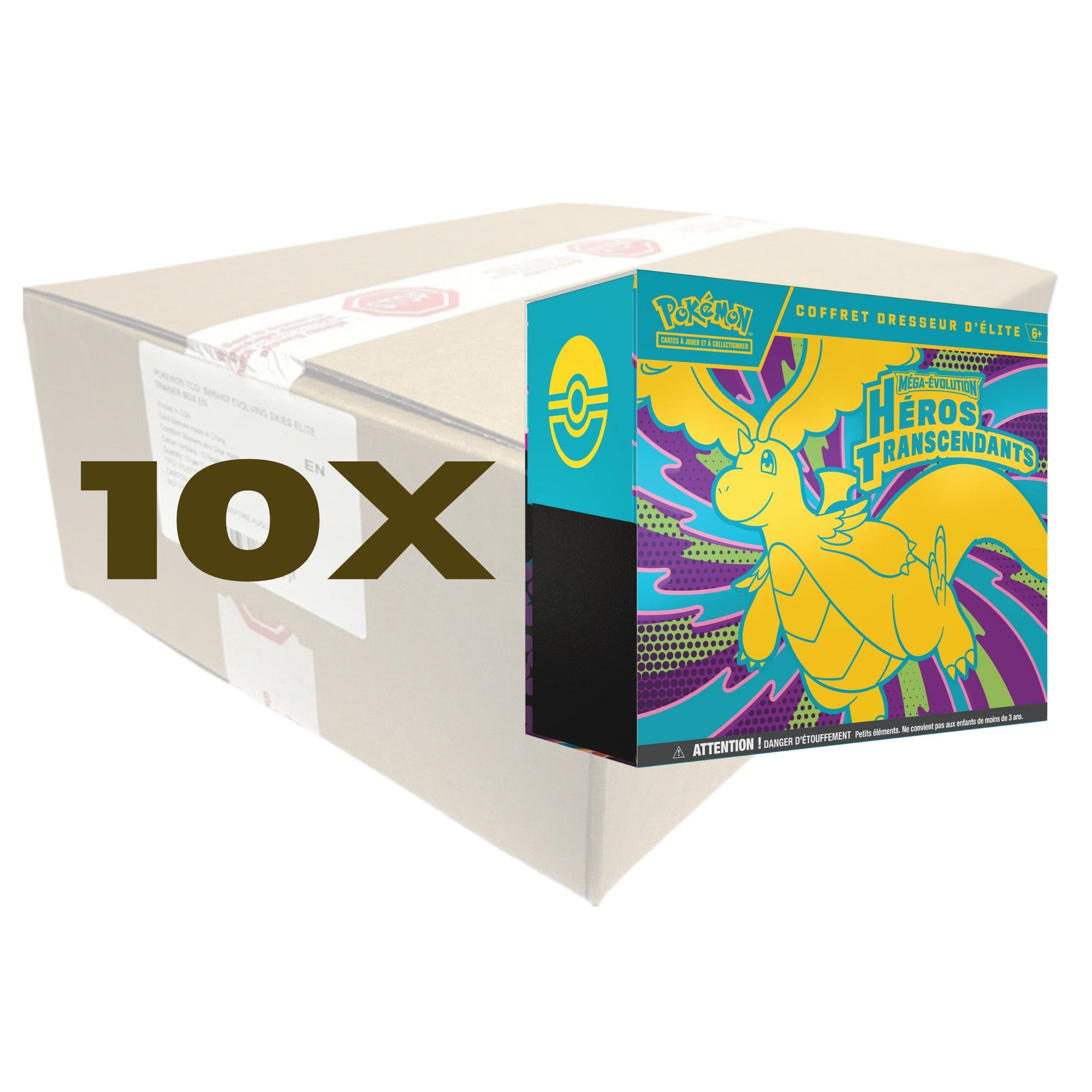 Preorder Pokémon Héros Transcendants sealed Elite Trainer Box Case (FR ...
